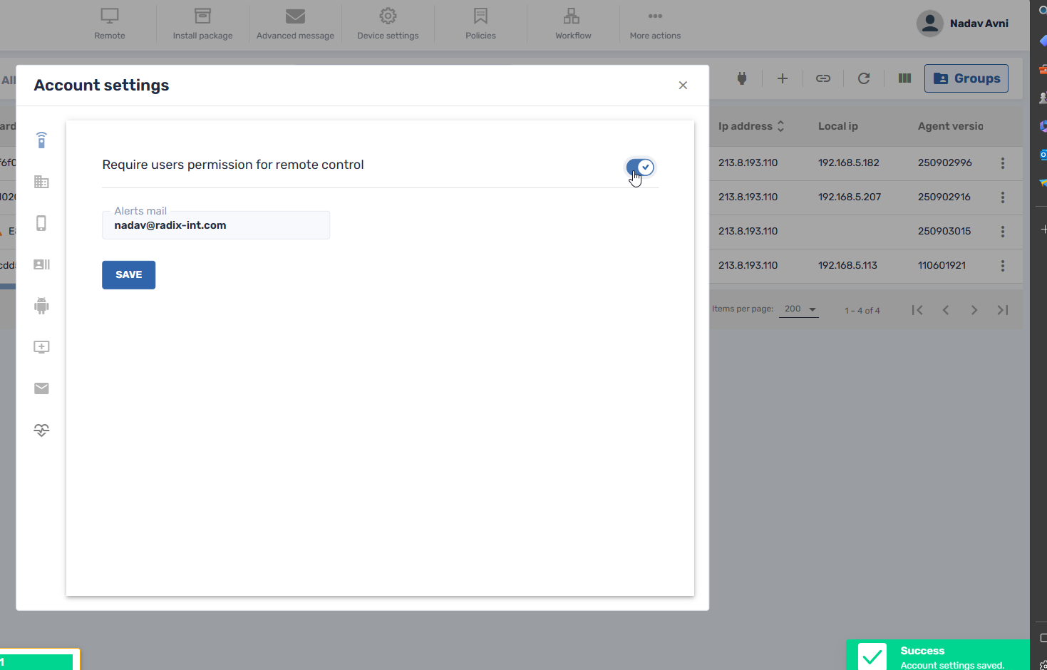 Radix MDM: Remote Screen View and Control – Radix Technologies