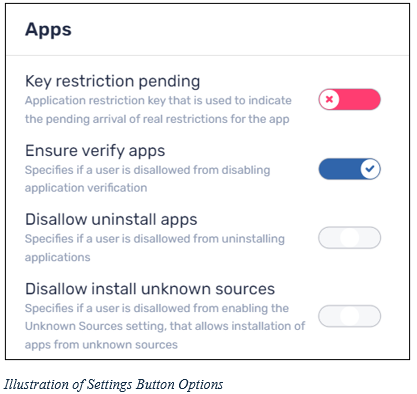 Undoing a Device Setting - Radix MDM – Radix Technologies