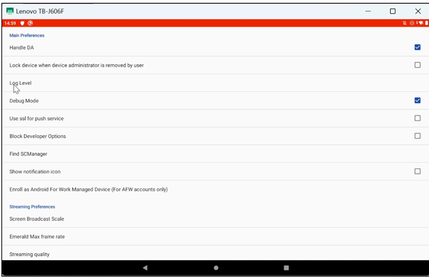Setting The Agent Debug Level Radix Viso Mdm Radix Technologies