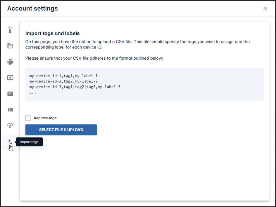 Importing Tags and Labels – Radix Technologies
